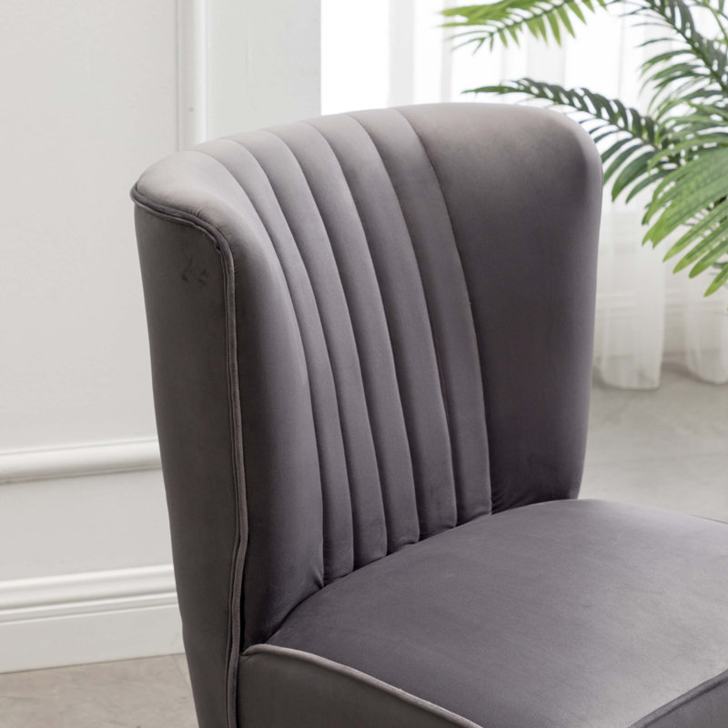 Elon contemporary velvet upholstered accent chair store